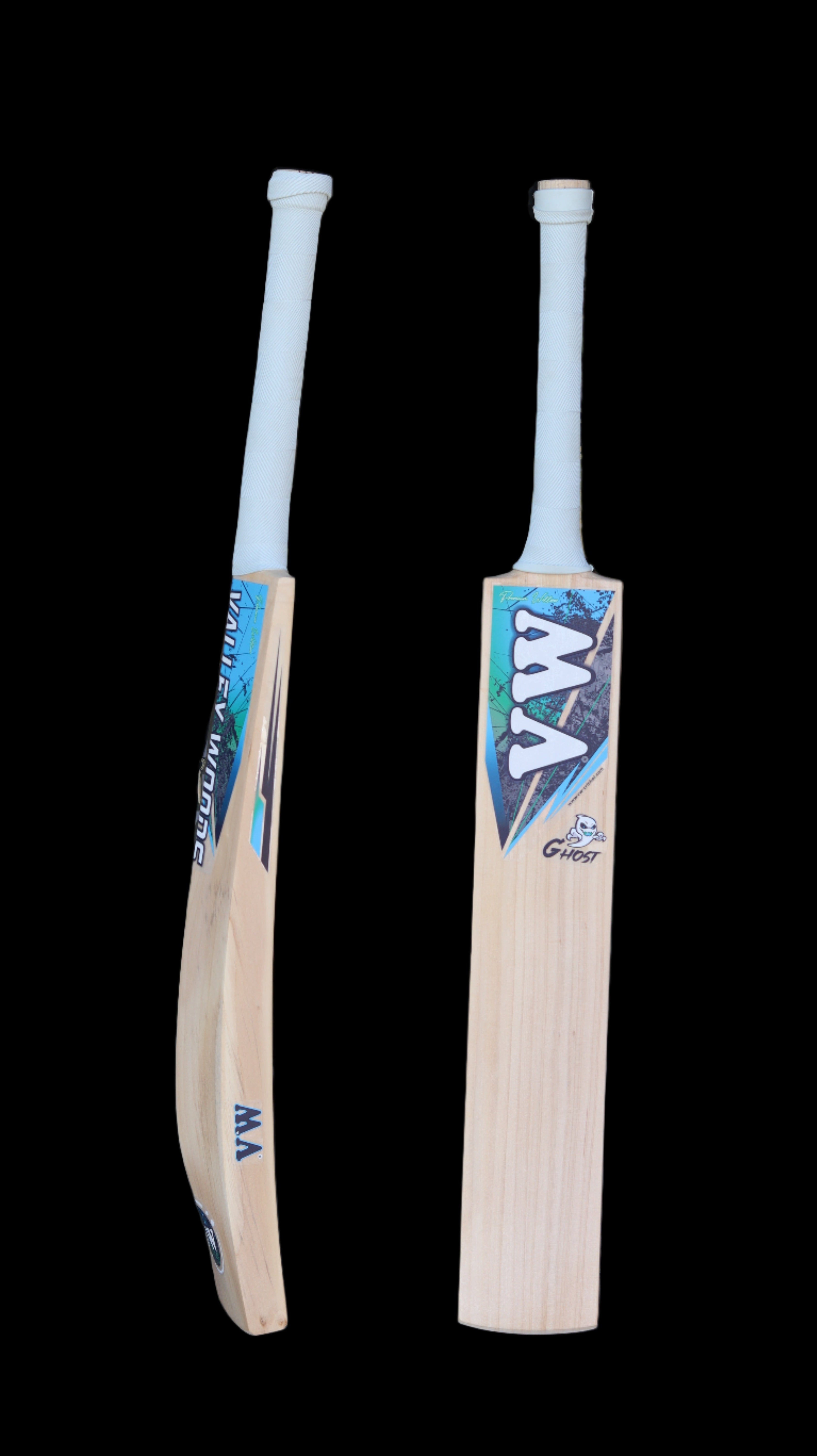 Premium Kashmir Willow Cricket Bat for Leather Ball | Ghost VW Bats ...